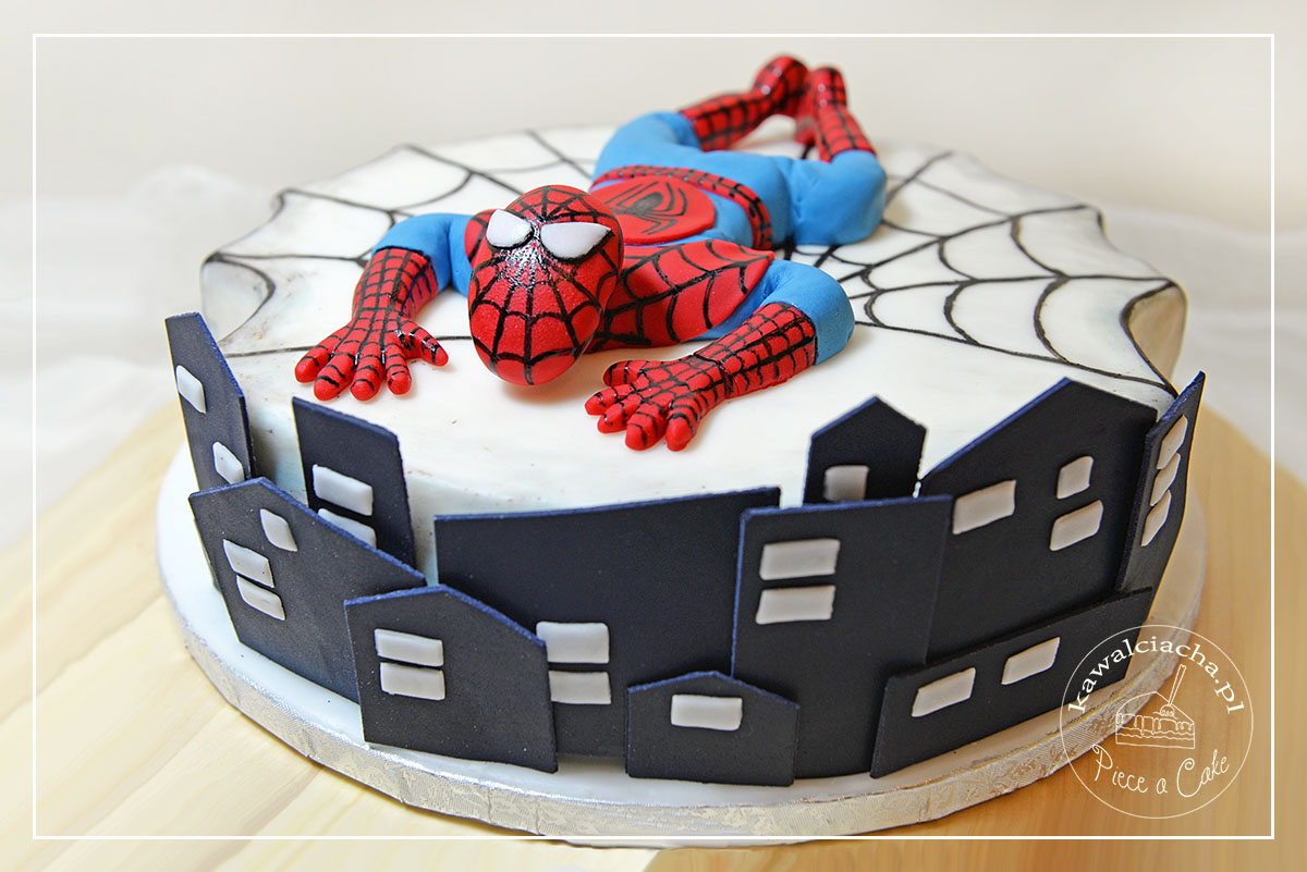 Tort urodzinowy Spiderman. Kawał Ciacha - Akademia Słodkich Dekoracji